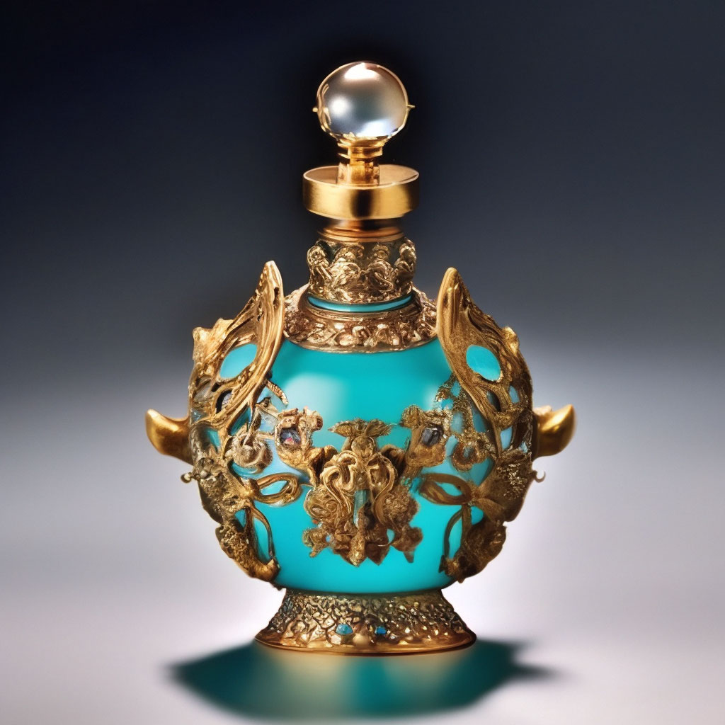 "Renaissance perfume bottle" — image created in Shedevrum