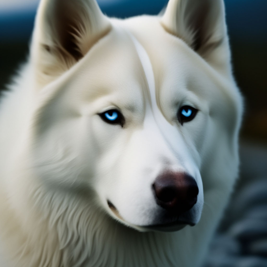 "Husky white, aesthetically pleasing, beautiful, realistic ...
