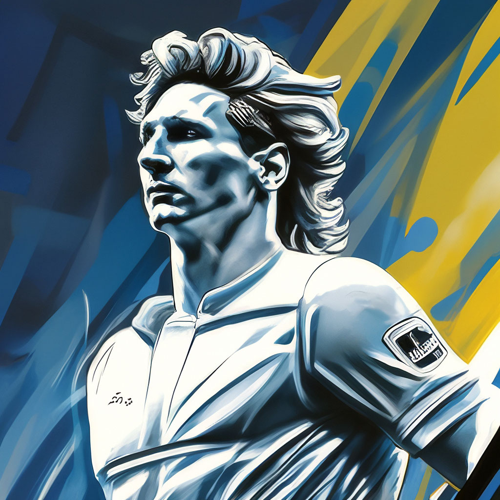 "Lionelmessi statue in classicism style; colorize saturated white; bold ...