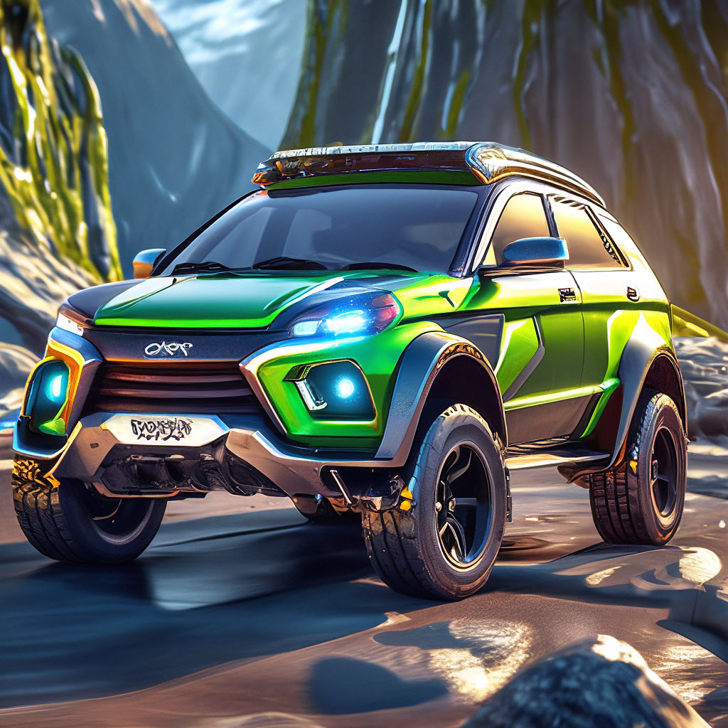 "Lada NIVA super four-wheel drive car , five-door coupe.high detail ...