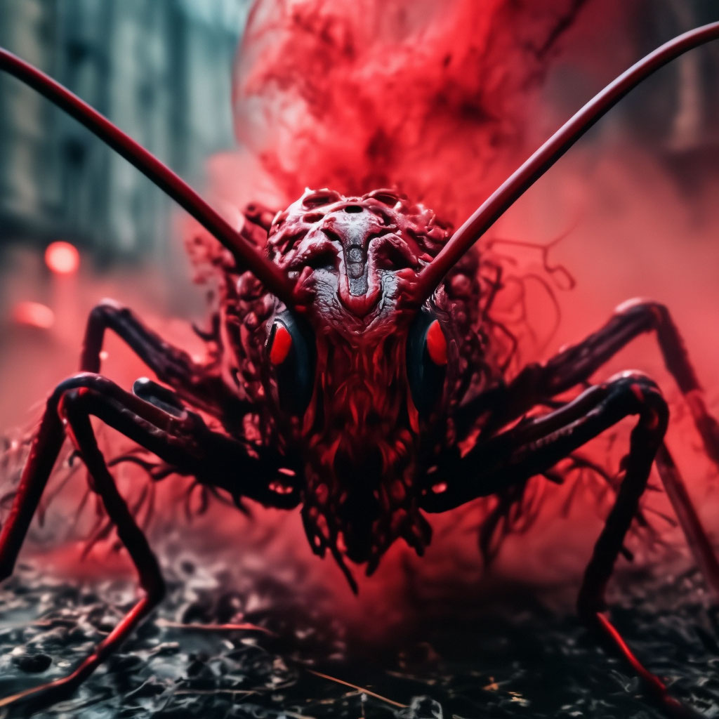 "Creepy scourge locust cursed bloom scene high quality most huge ...