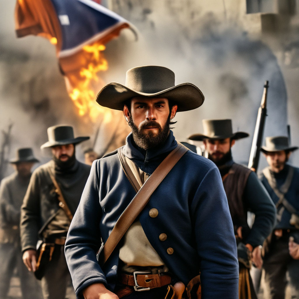 "The sollats of the confederation are going to attack under the Alamo ...