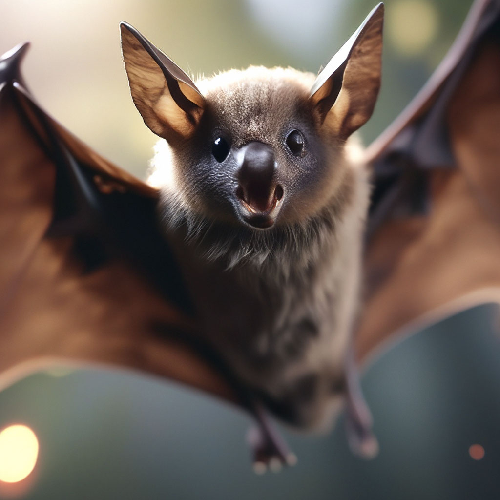 "Bat 120k realistic photo" — image created in Shedevrum