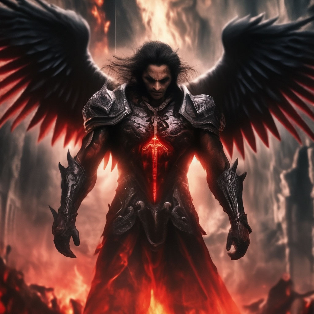 "Is an angel a demon an eternal theme? Glory to Lucifer!😈 The battle of ...