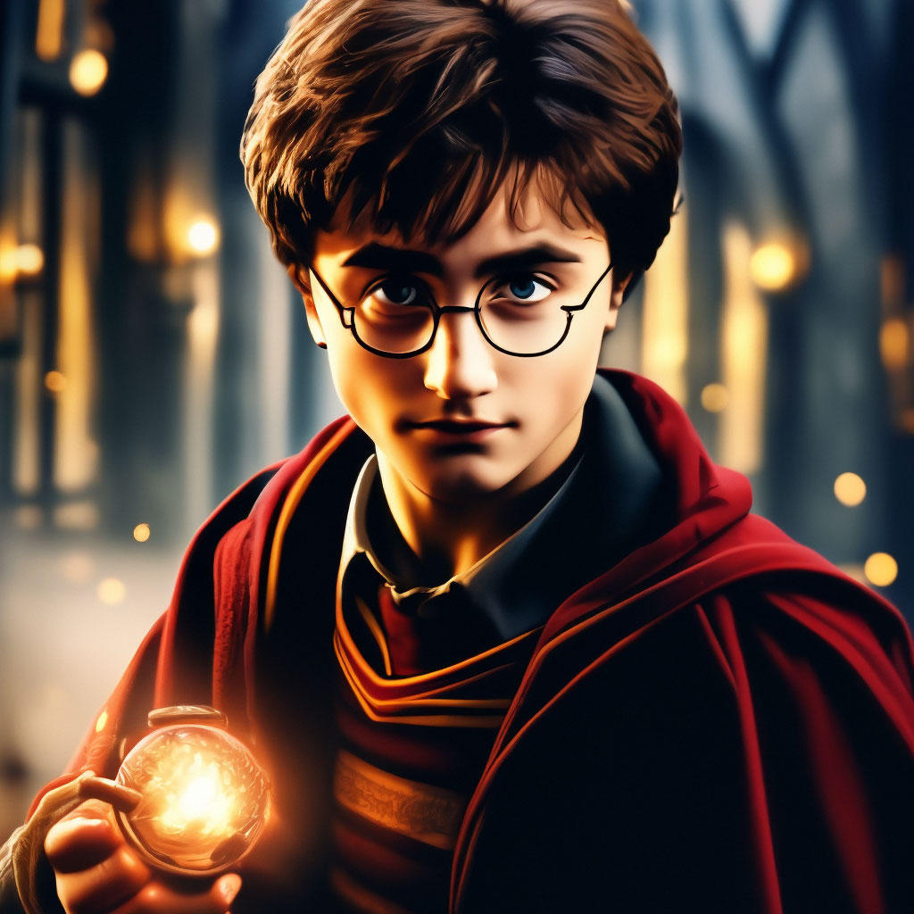 "Harry Potter the Philosopher's Stone" — image created in Shedevrum
