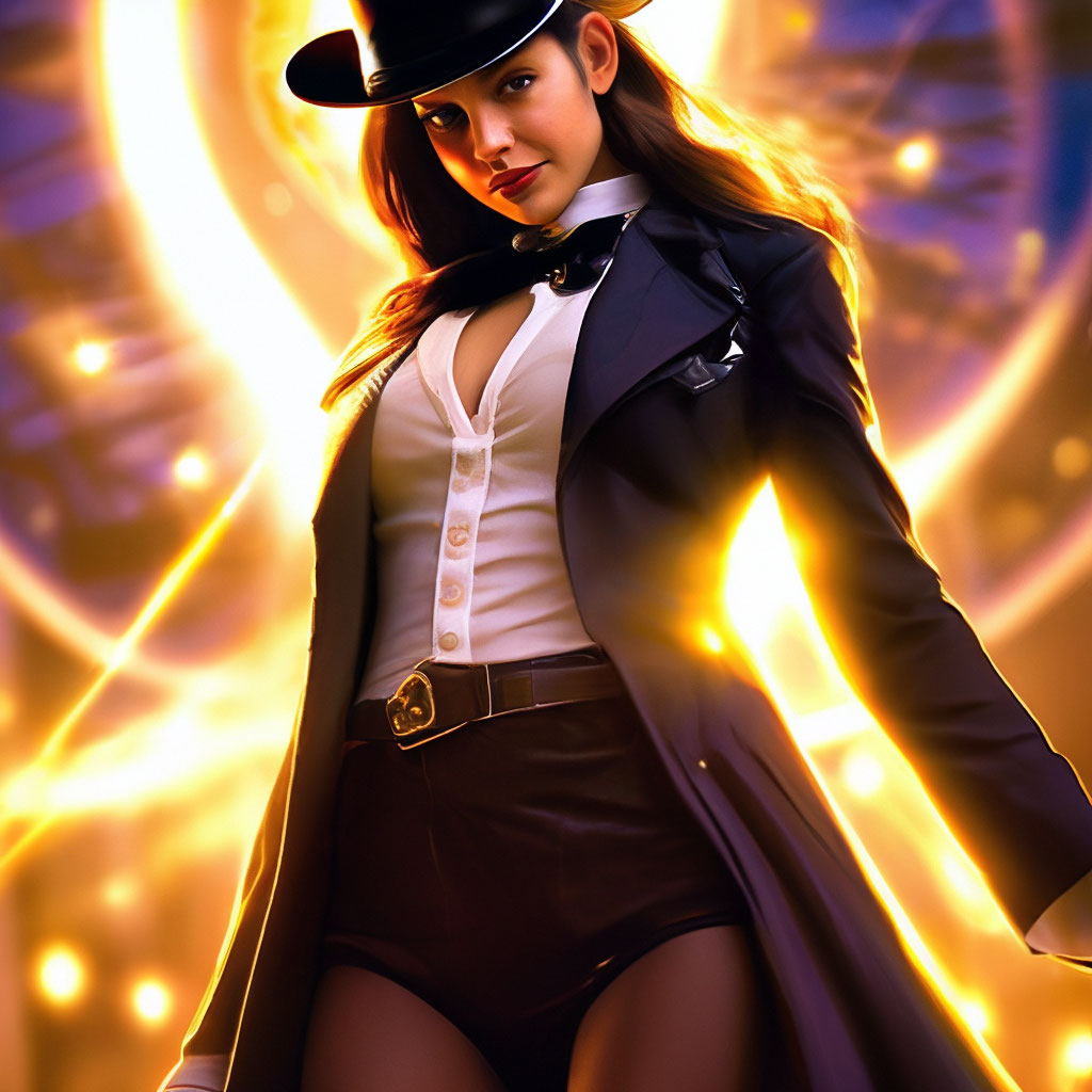 "Ultra detailed shot of a young woman, (Hailee Steinfeld) dressed as ...