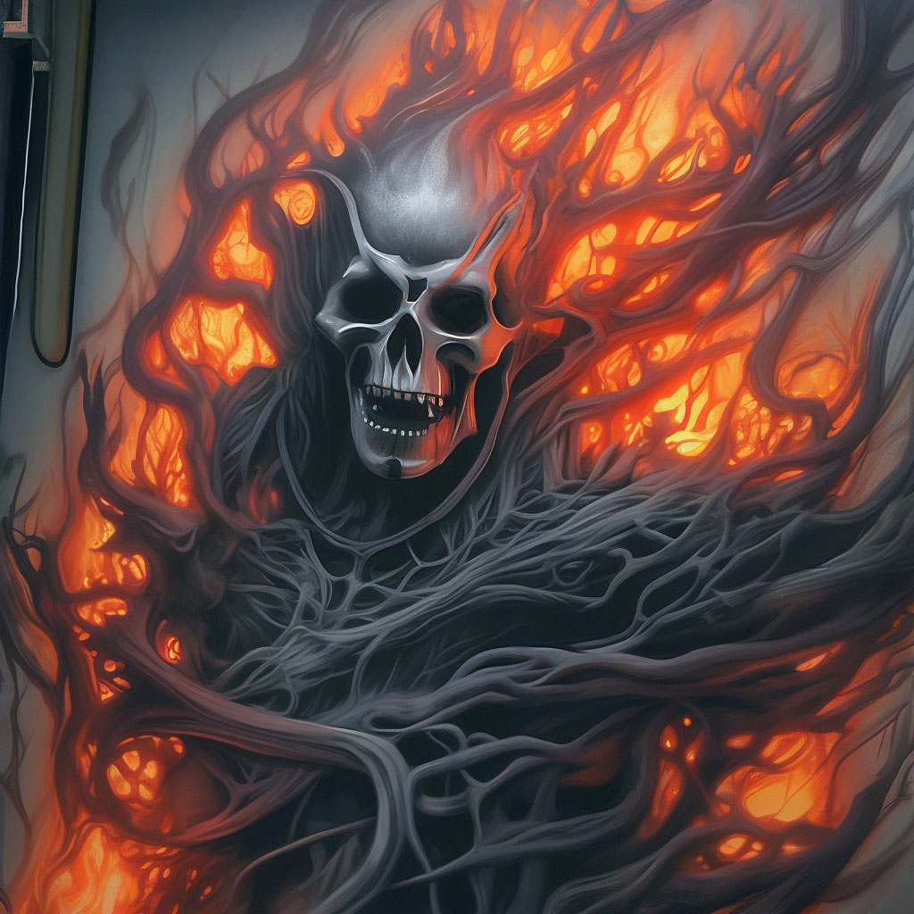 "Fire through the veins, horror, hd, 3d, gothic art, graphite pencil ...