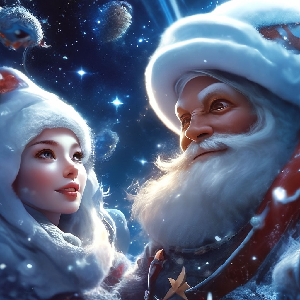 "Stardust, Nightmares and icy horror in space, a magical journey, Santa ...