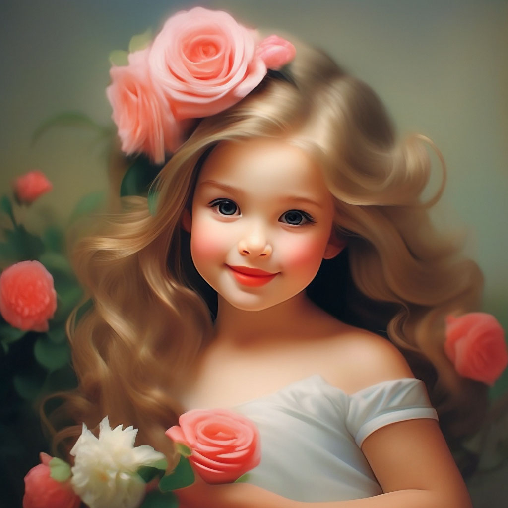 "Beautiful sweet lady" — image created in Shedevrum