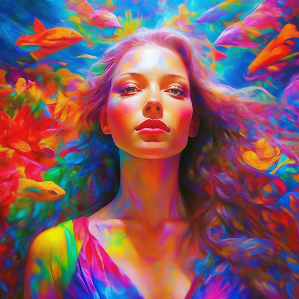 "I am reality in colors" — image created in Shedevrum