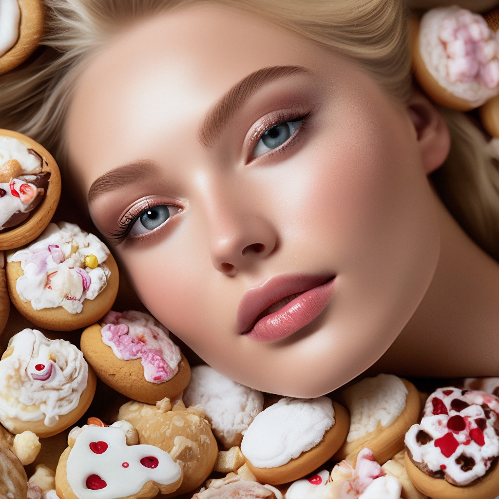"Close-up, flawless face, hyper realistic, hyper detail, filigree, top ...