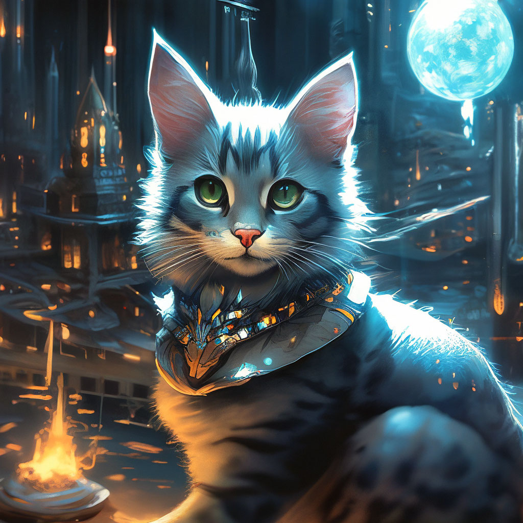 "Cat diamond" — image created in Shedevrum
