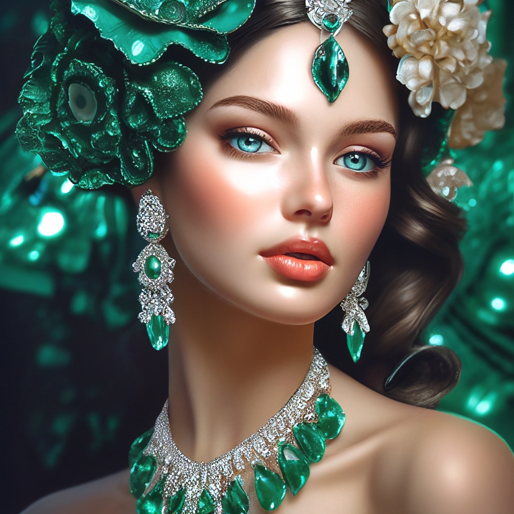 "Lira art 🎭 painting in the technique of beadwork in the author's style ...