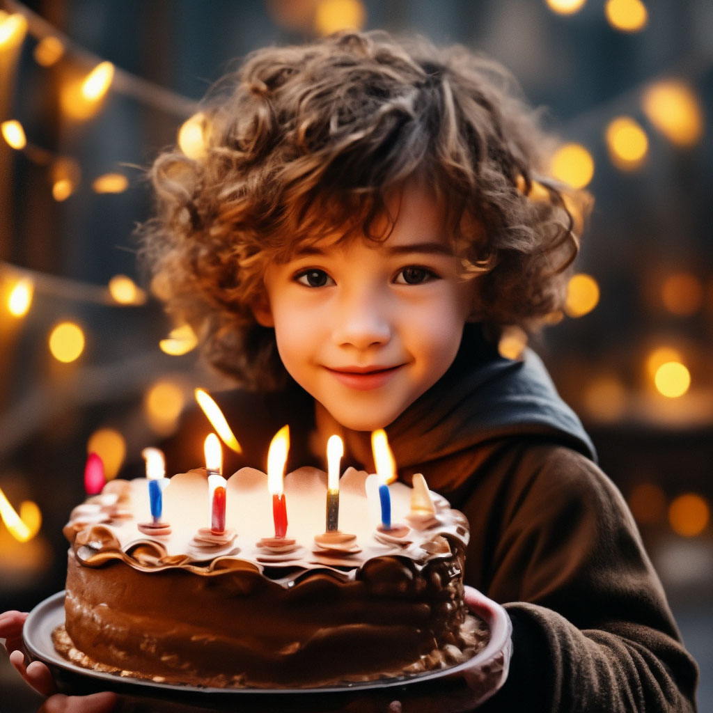 "Happy November 7th birthday greeting card" — image created in Shedevrum