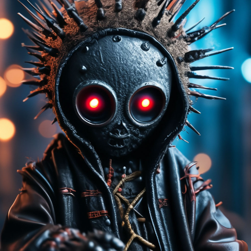 "Warlock doll, voodoo, realistic photo, high detail" — image created in ...