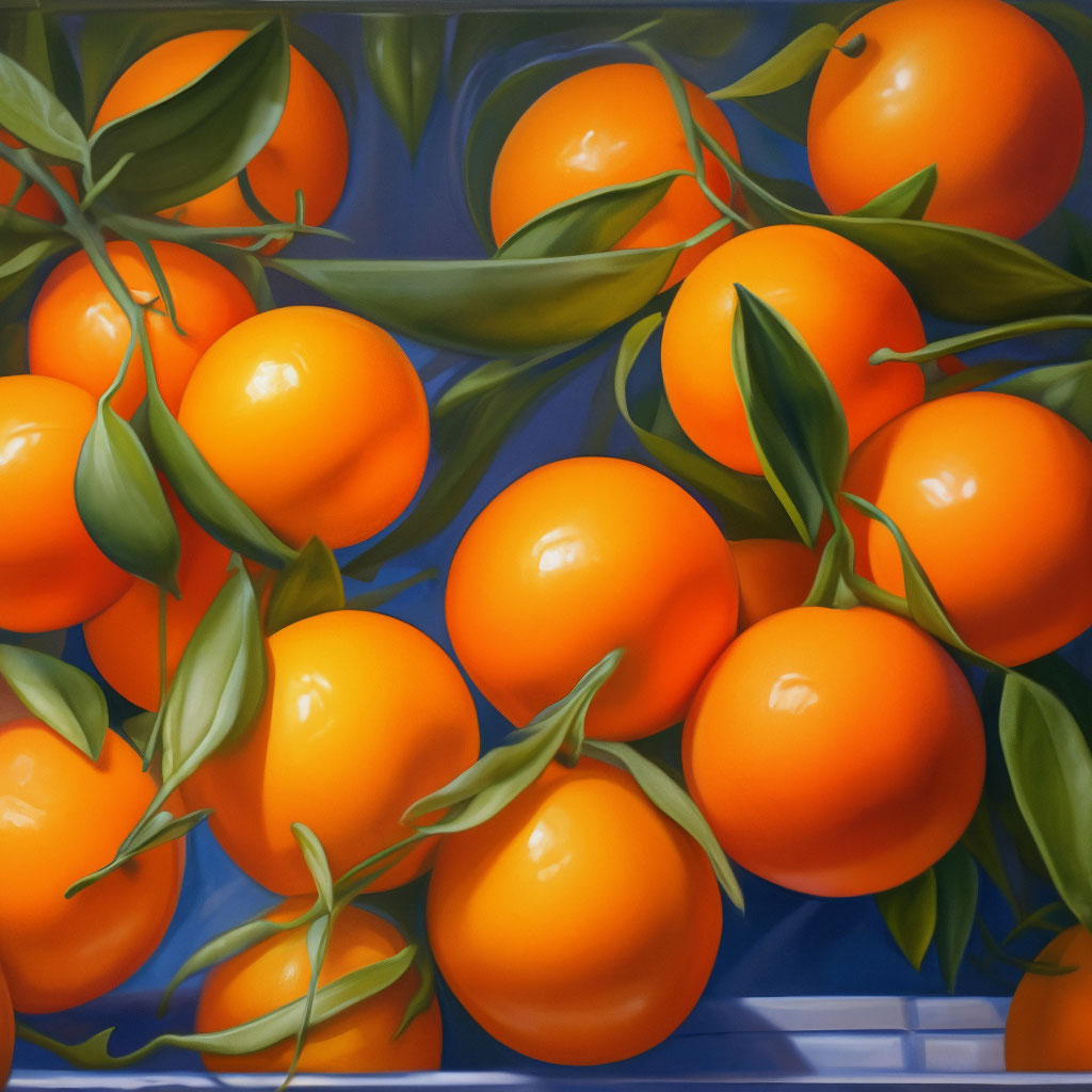 "Realistic oranges in a section vividly impressionistic" — image ...