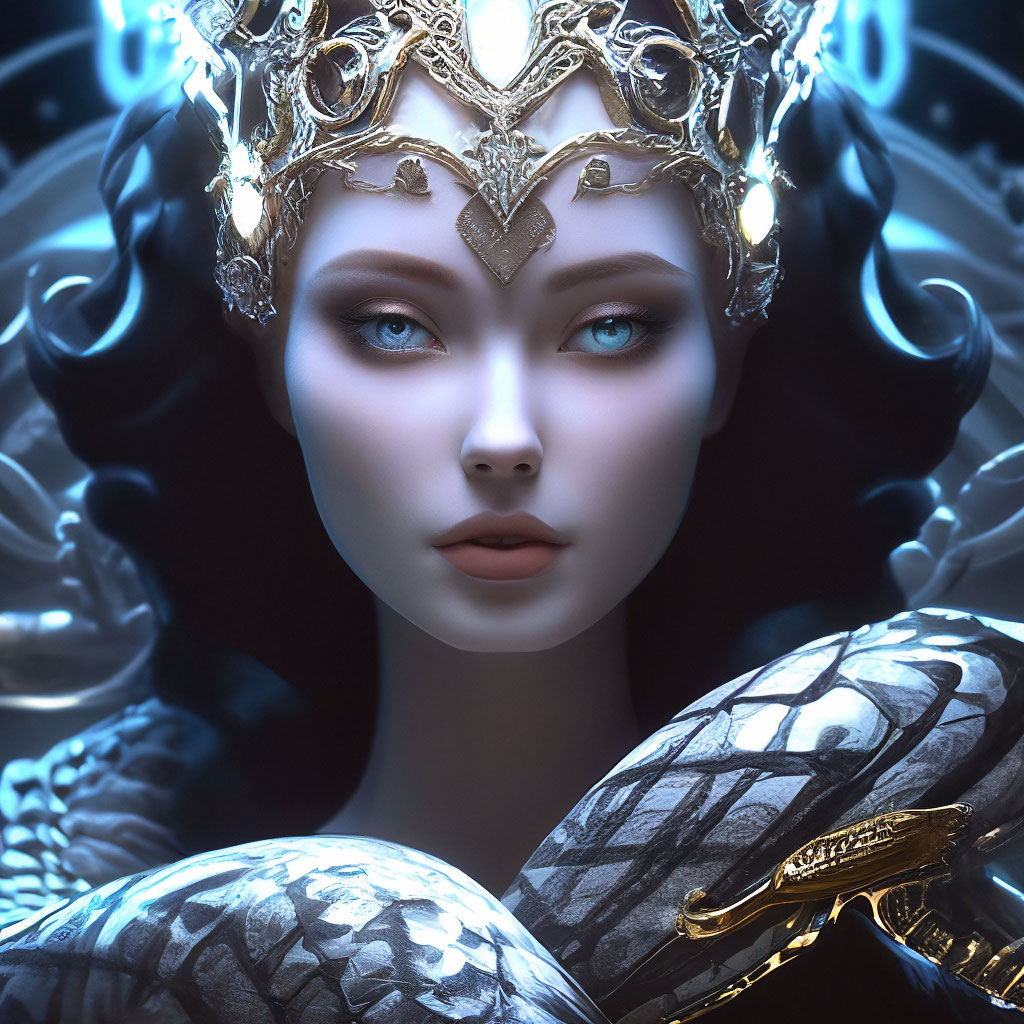 "Gradient, feminine aesthetics and grace, art nouveau, cyberpunk ...