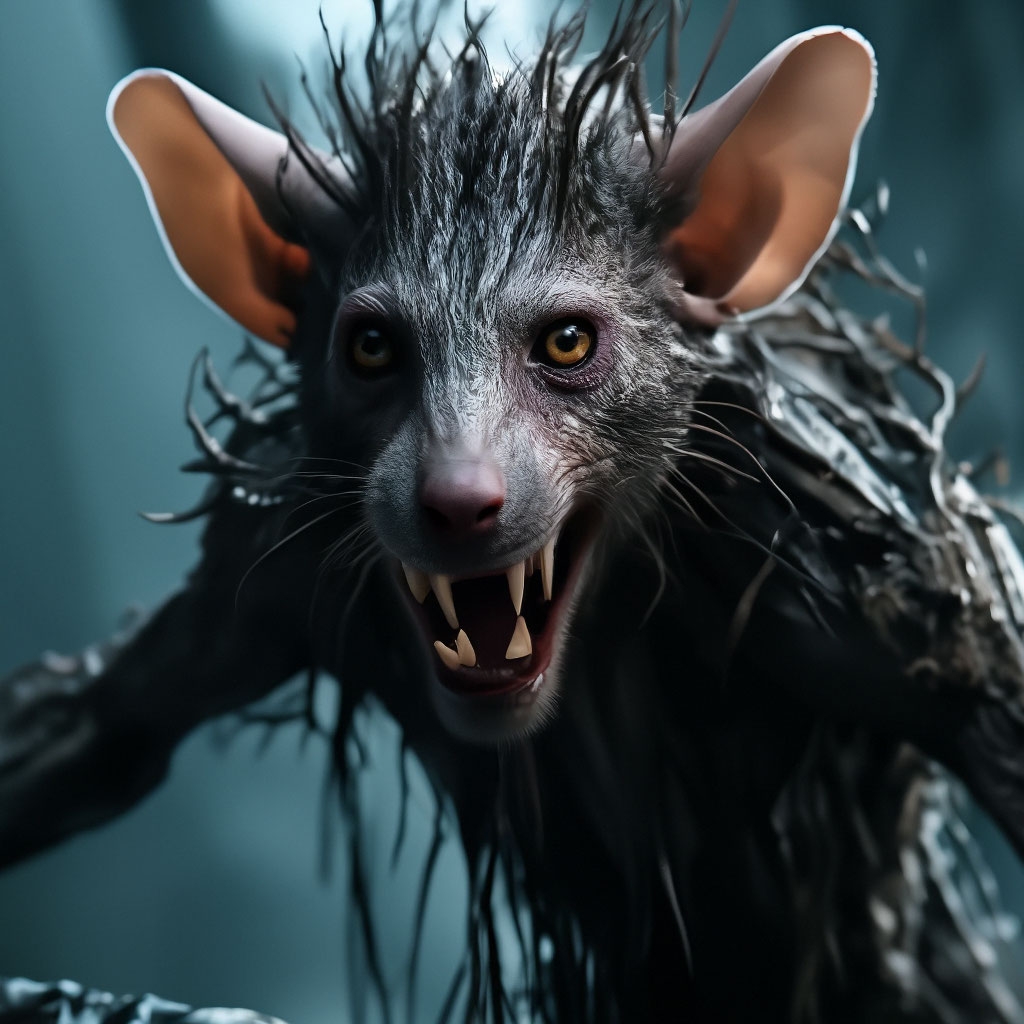 "Rat demon Viy" — image created in Shedevrum