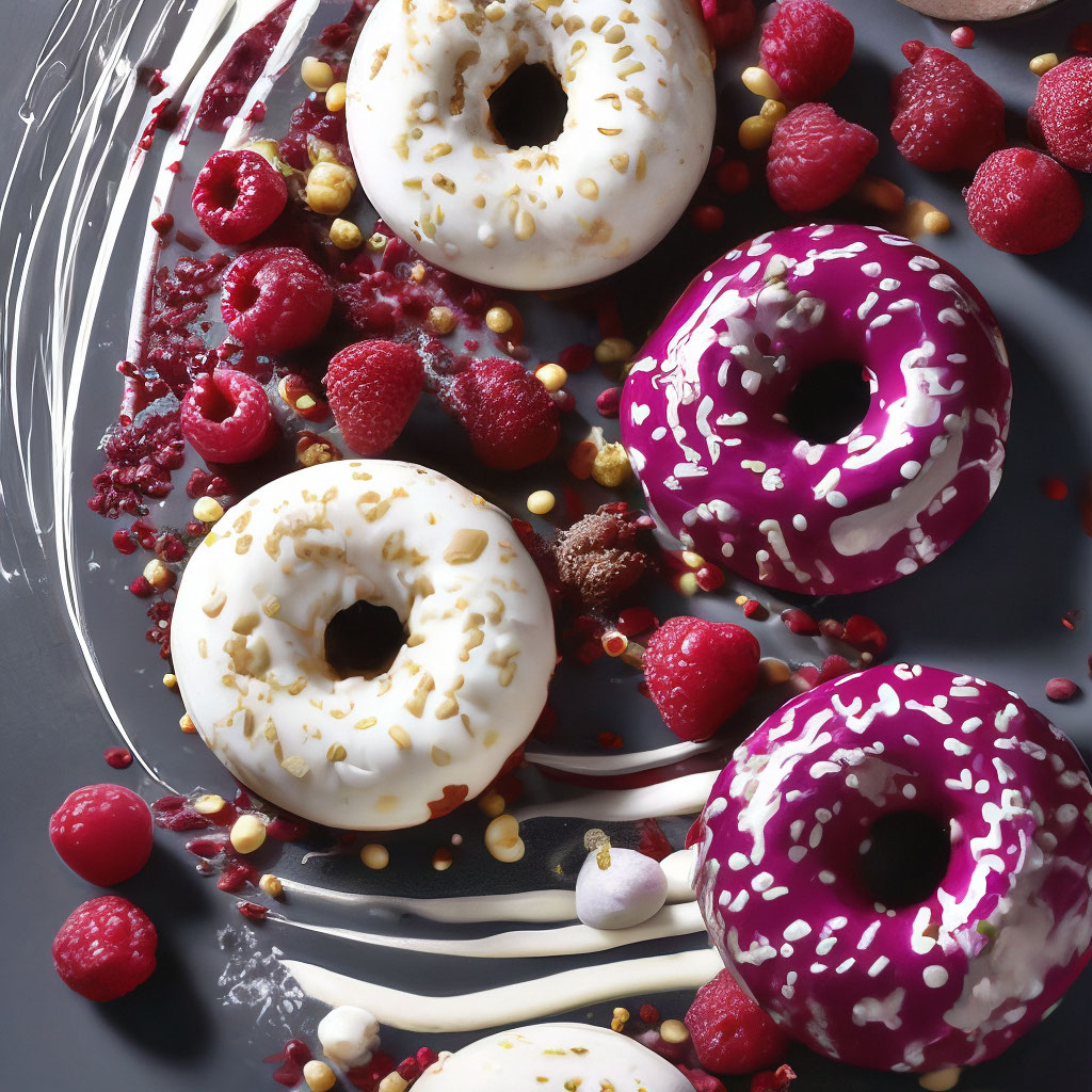 "Hyper realistic,powerful,beautiful,American doughnuts realistic ...