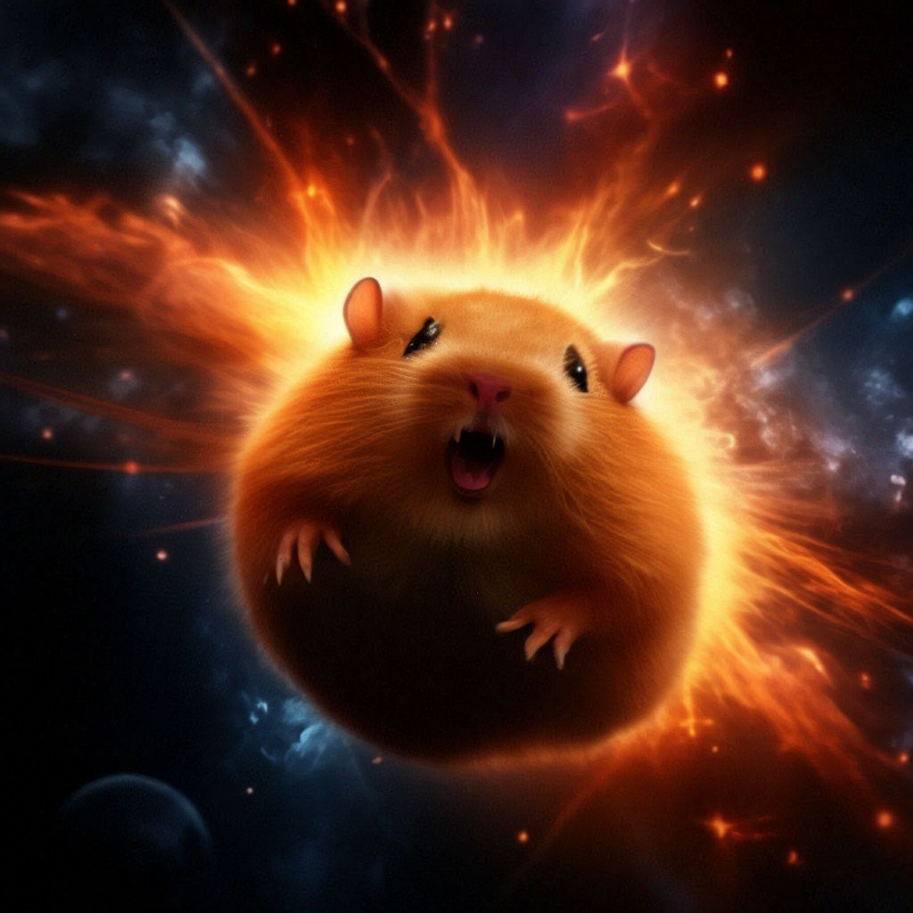 "A hamster falls into a black hole, a star explodes nearby" — image ...