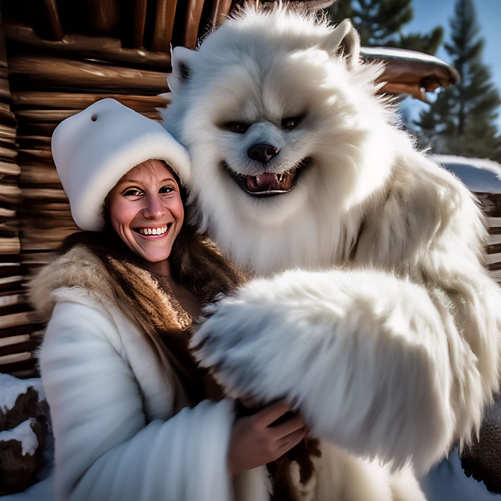 "SCARY BUT CUTE YETI kidnapped a woman from a nearby village, fluffy ...