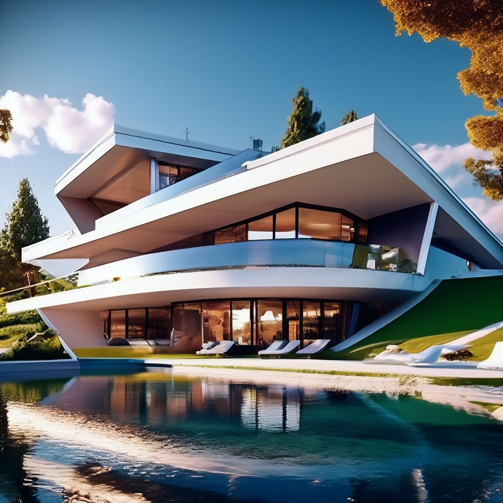 "Modern spacious house for a large family, near the lake, outside the ...