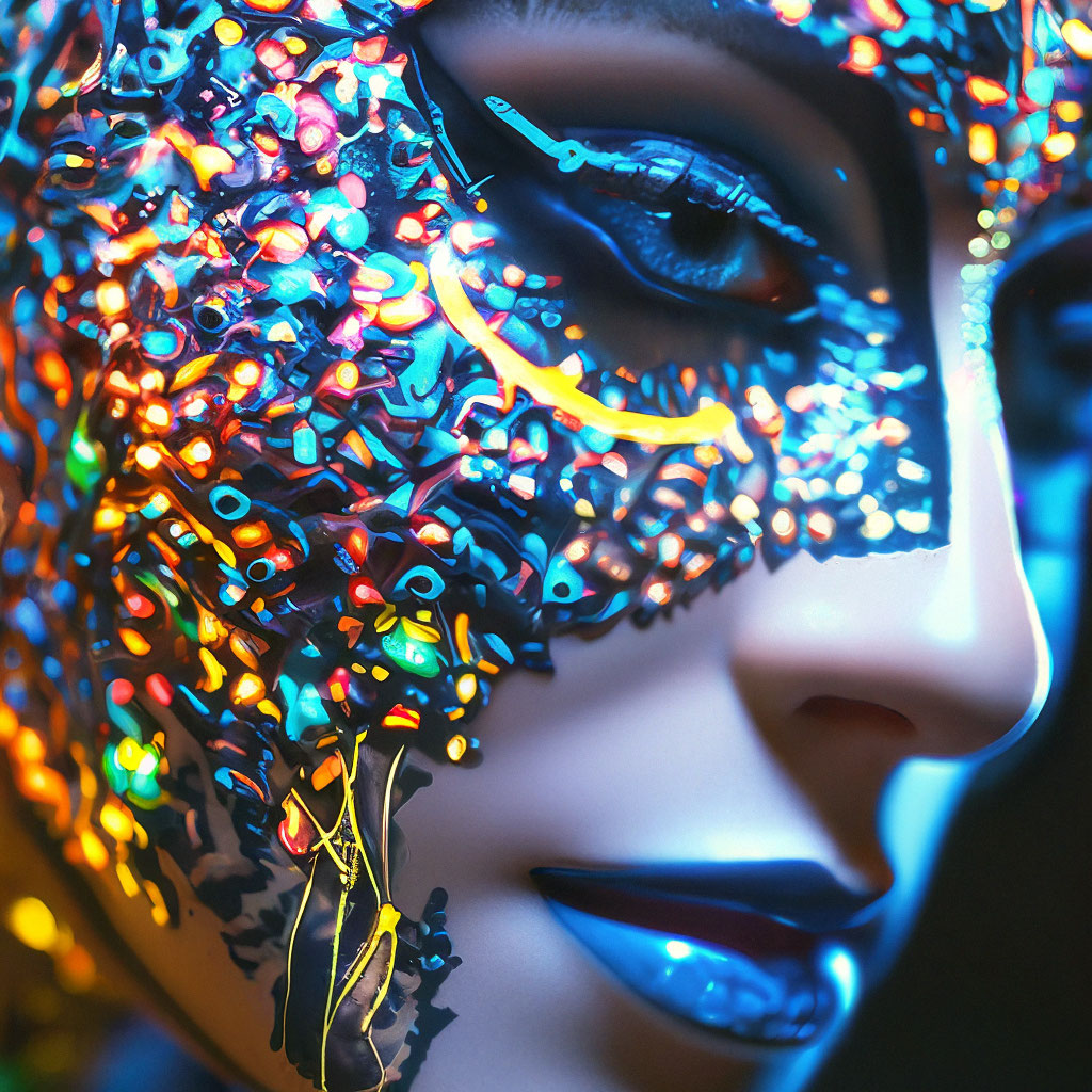 "Masterpiece, human skin from LEGO, hyperdetalization, mysticism ...