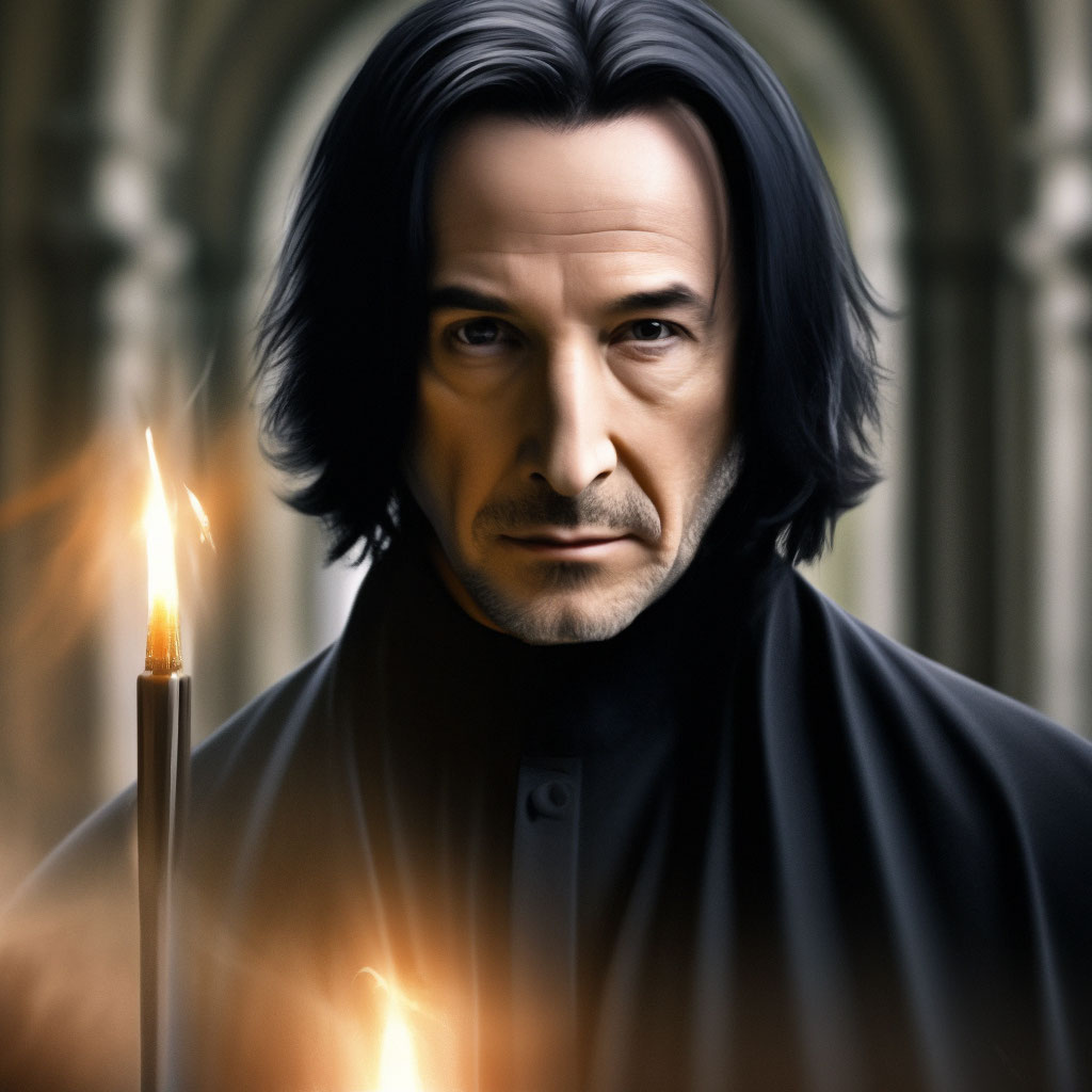 "Severus Snape. Filigree drawing, computer graphics, professional photo ...