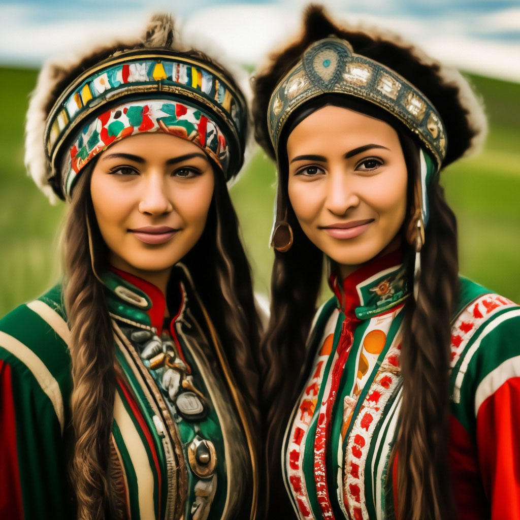 "Bashkirs are better than Tatars" — image created in Shedevrum
