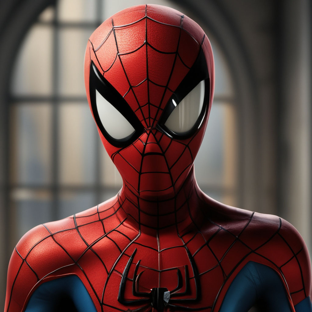 "Spider-Man in the style of tipo Burton" — image created in Shedevrum
