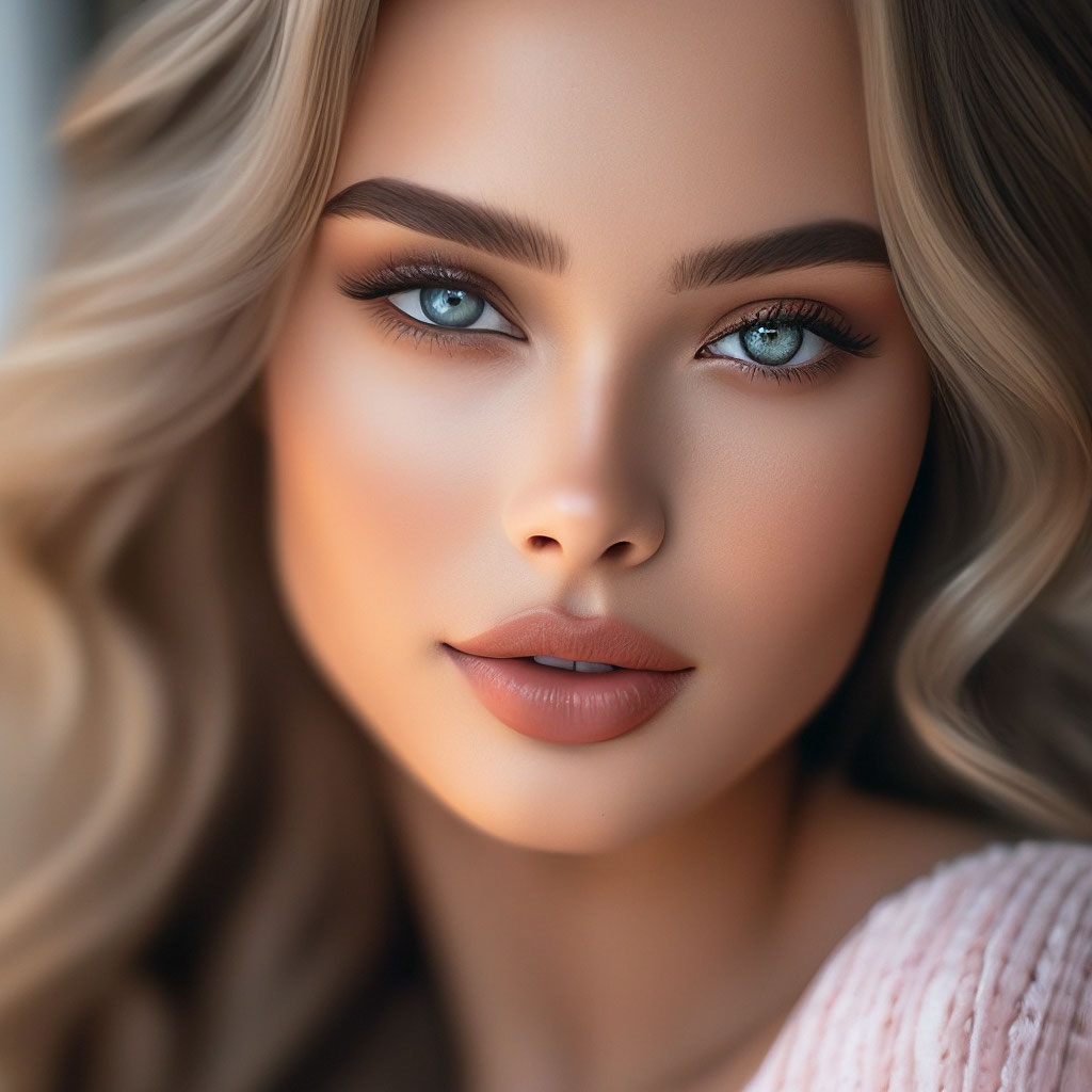 "Fashionable young photo, romantic makeup, style, seductive look, 22 ...