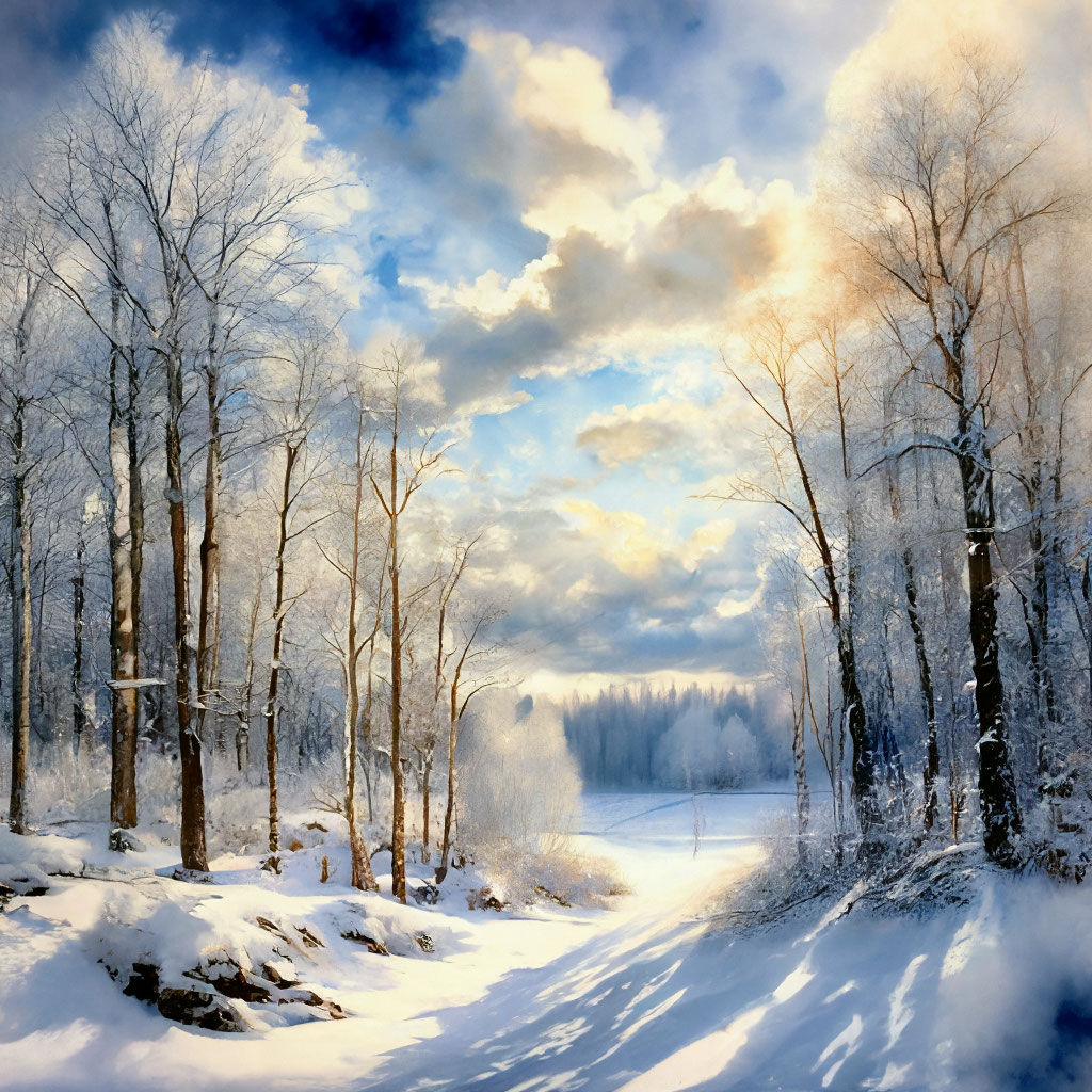 "💫🌹Winter landscape,delicate white velvety clouds, refined and filigree ...