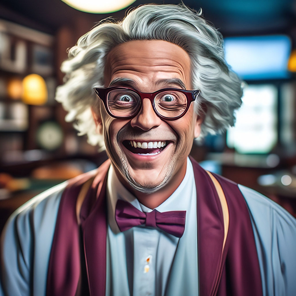"Crazy professor, beautiful, realistic, 4k, professional photo, high ...