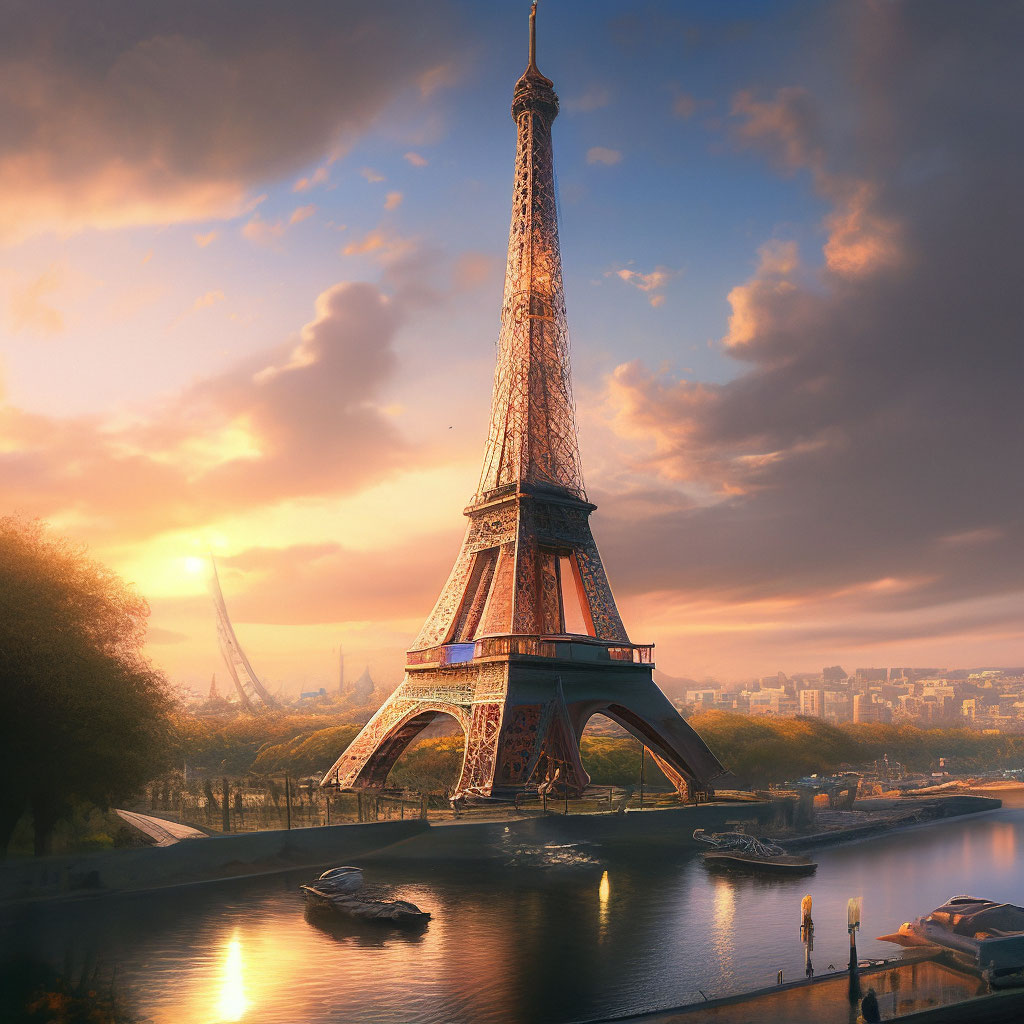 "The Elfin Tower in Paris" — image created in Shedevrum