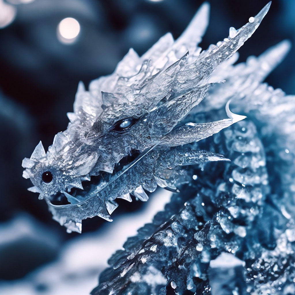 "For Manix, a mythical dragon made of ice and snow crystals ...