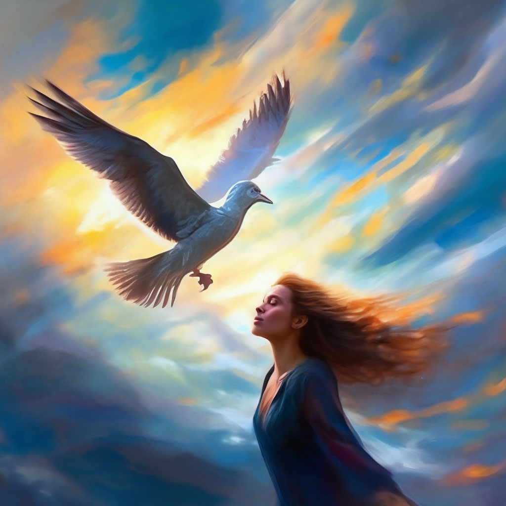 "I'm free, like a bird in the sky, I am free, I have forgotten what ...