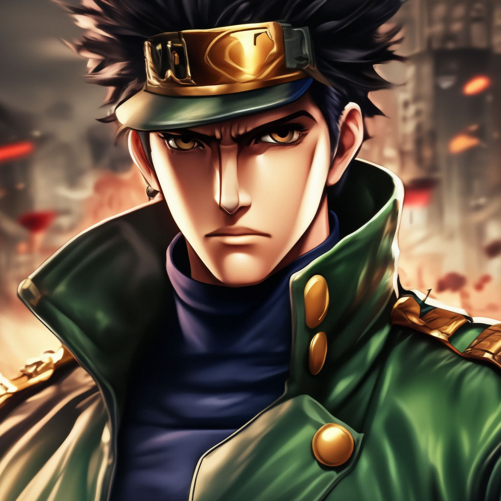 "Anime Joe Joe Jotaro if there were an anime Naruto in the universe ...
