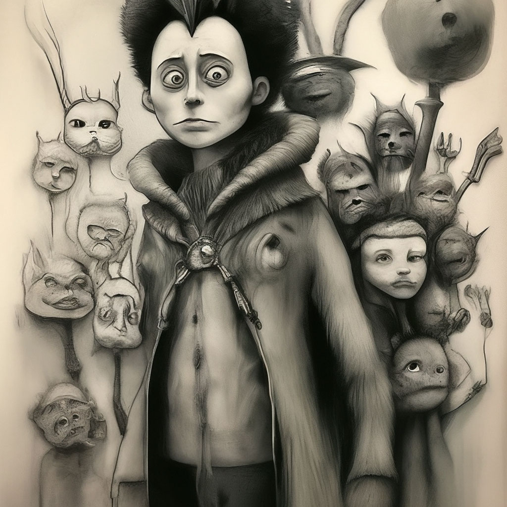 "Robin-bobin Barabek ate forty people in the style of Tim Burton ...