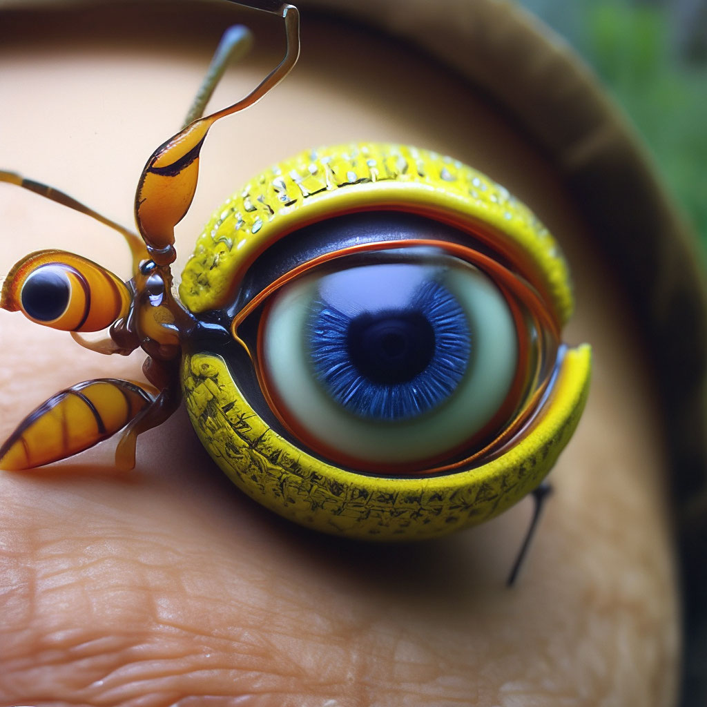 "Bug - eyed in some" — image created in Shedevrum