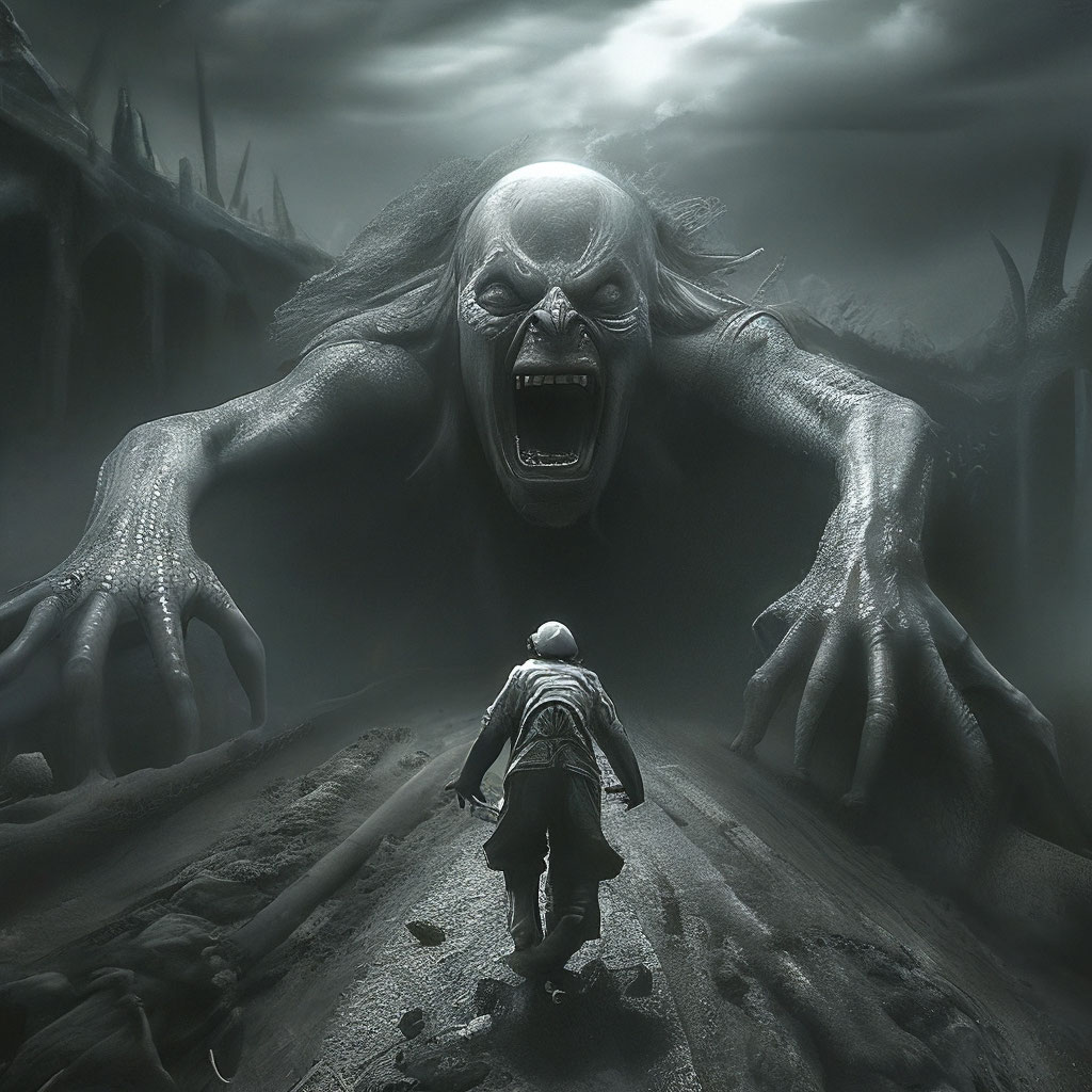 "The scariest picture in the world" — image created in Shedevrum