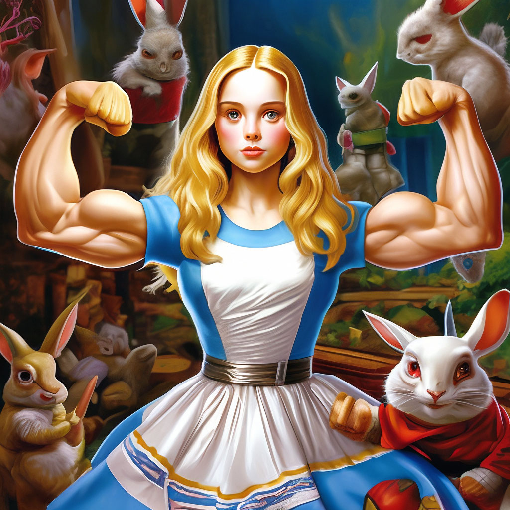 "Alice is a force! Lewis Carroll Alice in Wonderland Alice shows her ...