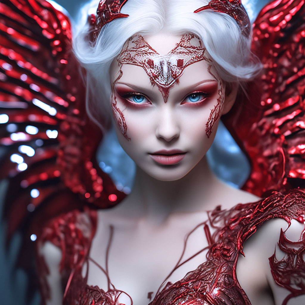 "Elf, with wings, fantastic realism, filigree, surrealism, mysticism ...