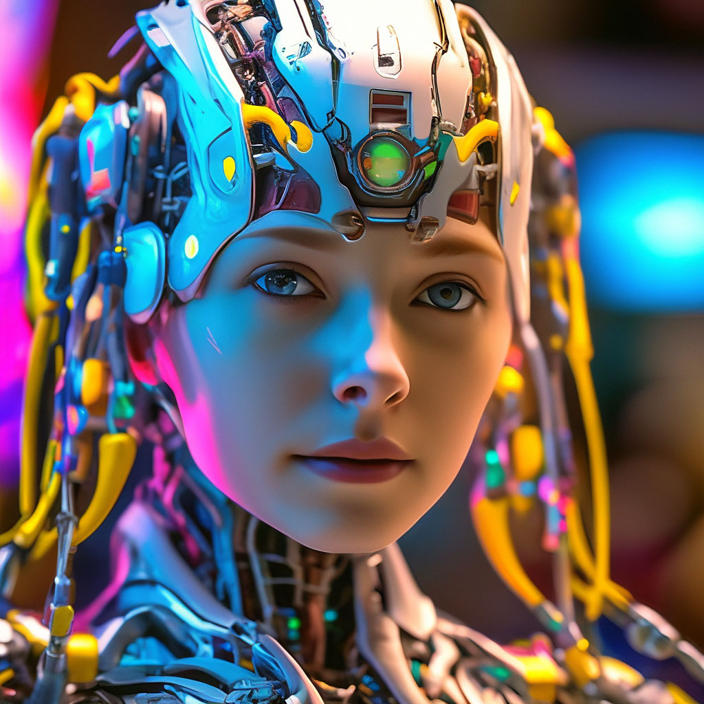 "Mom-I love cyborg!Mom-I'll go for a cyborg!Fantasy,5D, HDR-,64k ...