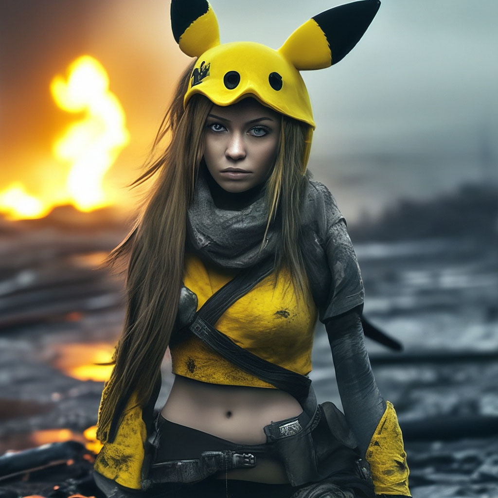 "Penny Wise in Pikachu symbiosis, …" — image created in Shedevrum