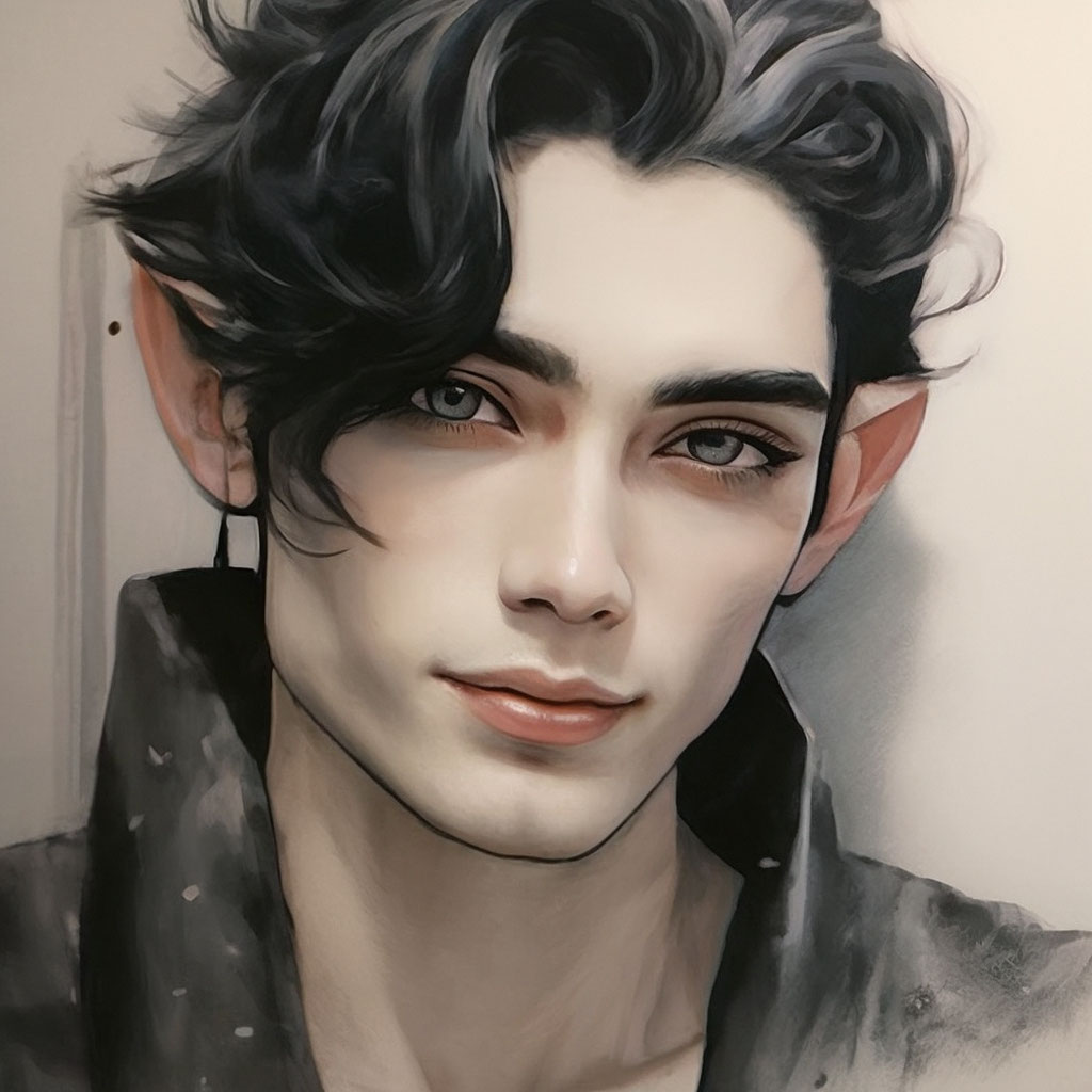 "☄️ handsome guy elf, grunge, xposed gorgeous body,long eyelashes ...