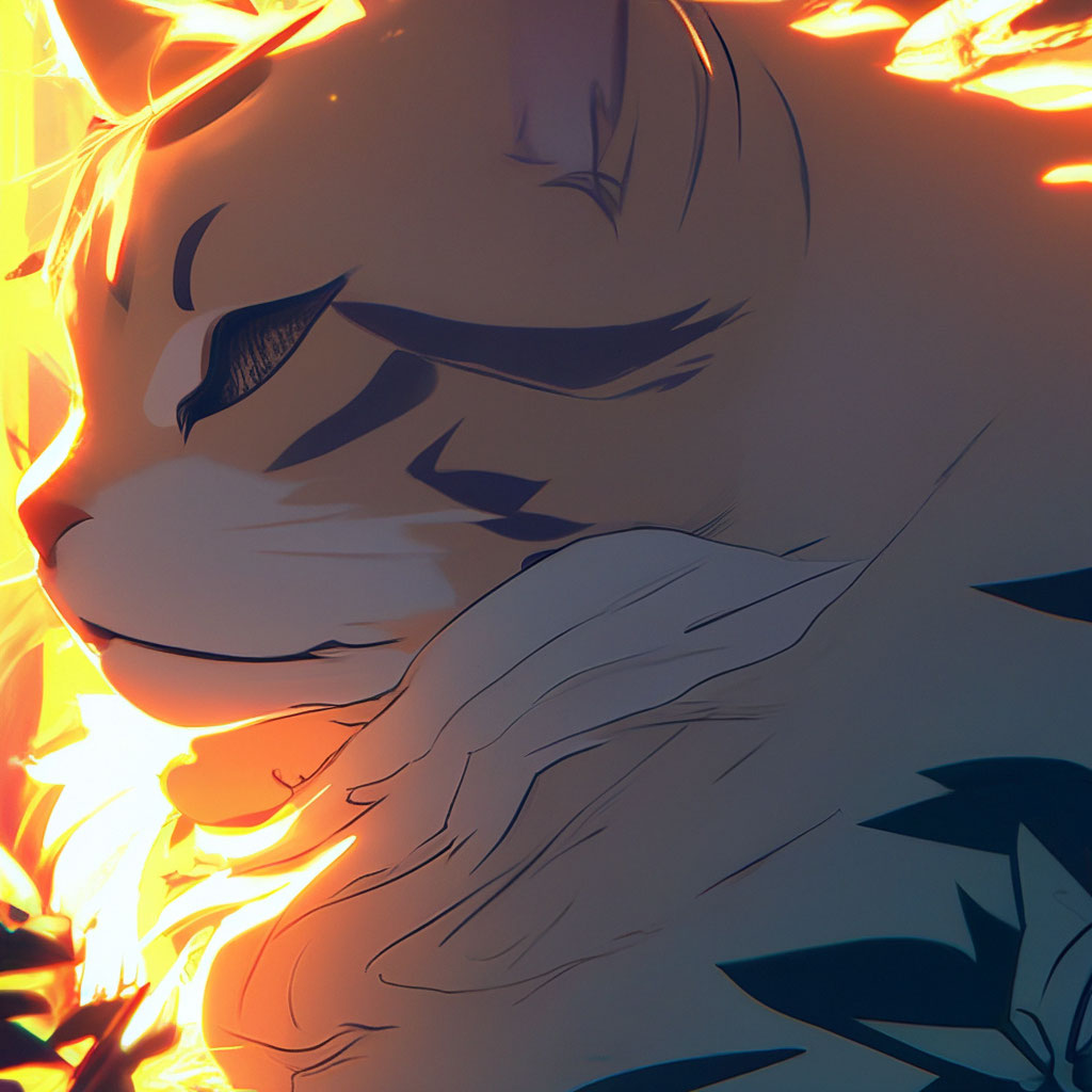 "Fat fat cat" — image created in Shedevrum