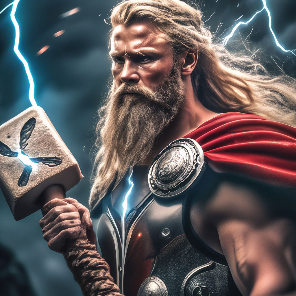 "Thor is the patron saint of thunder and lightning, a red-bearded ...