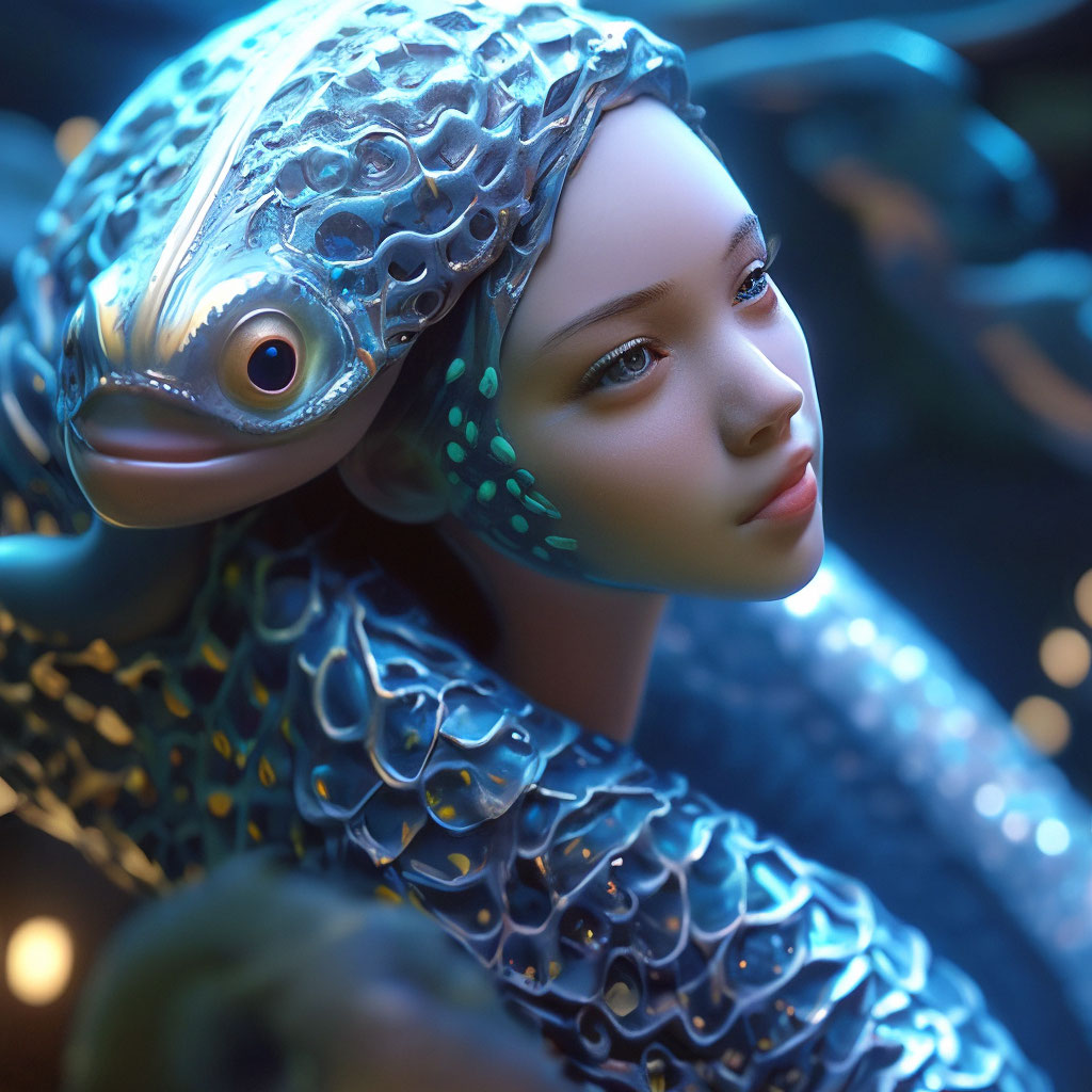 "Beautiful beautiful, moray eel girl. generation in full is simple ...