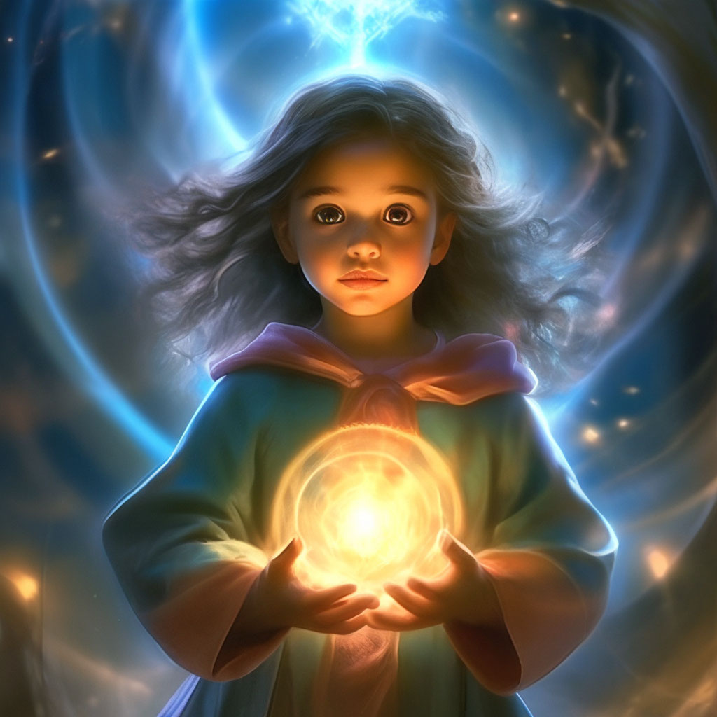 "Fantasy. Mysticism. A 6-year-old girl and mystical powers" — image ...