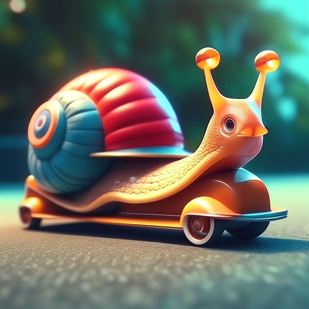 "Mega ultra fastest snail car, beautiful, aesthetically pleasing, 4k ...
